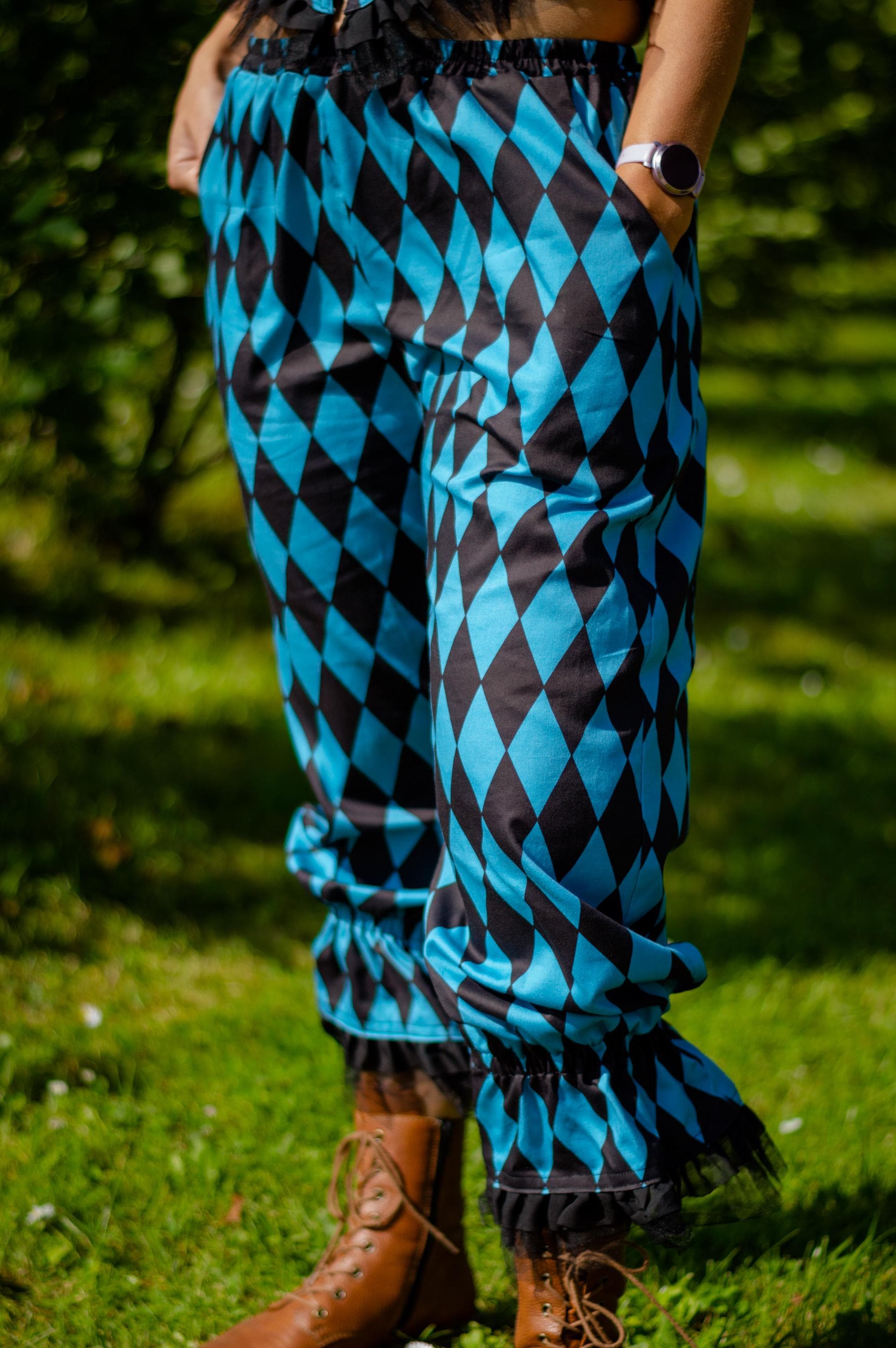 Clown Pants Circus Outfit Royal Blue Harlequin Cottagecore Old Circus ...