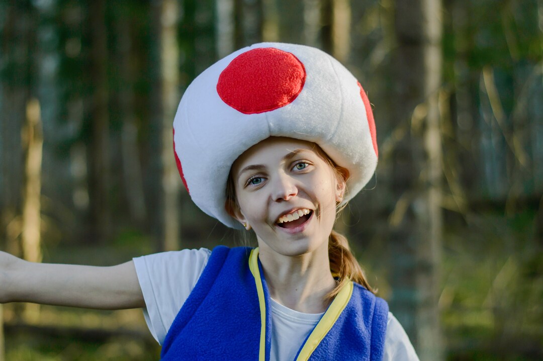Toad Mushroom Hat Toadstool Kids Costumes Halloween Costume - Etsy
