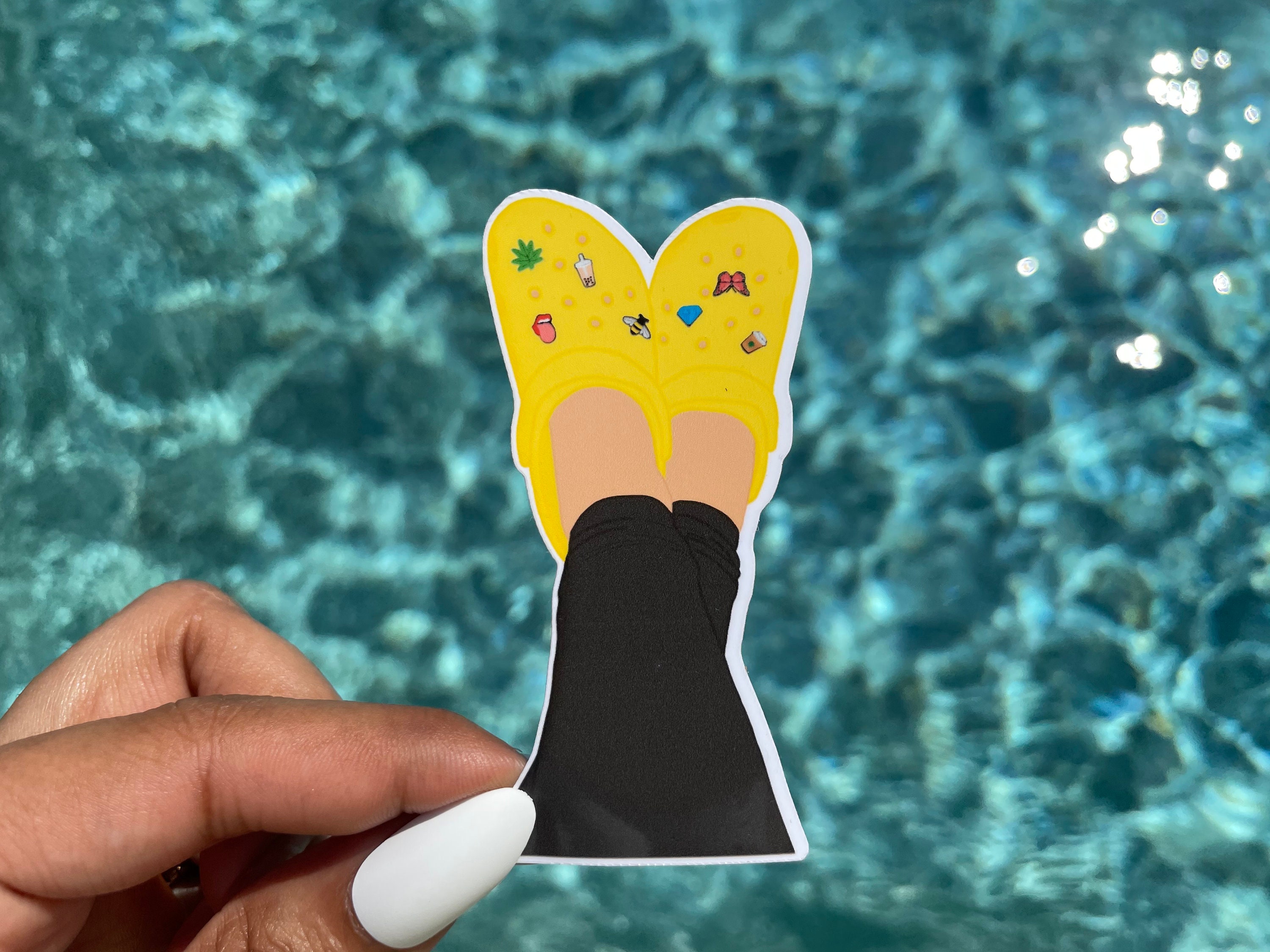 Crocs Themed Stickers Pack Jibbitz Decal Waterproof | Etsy