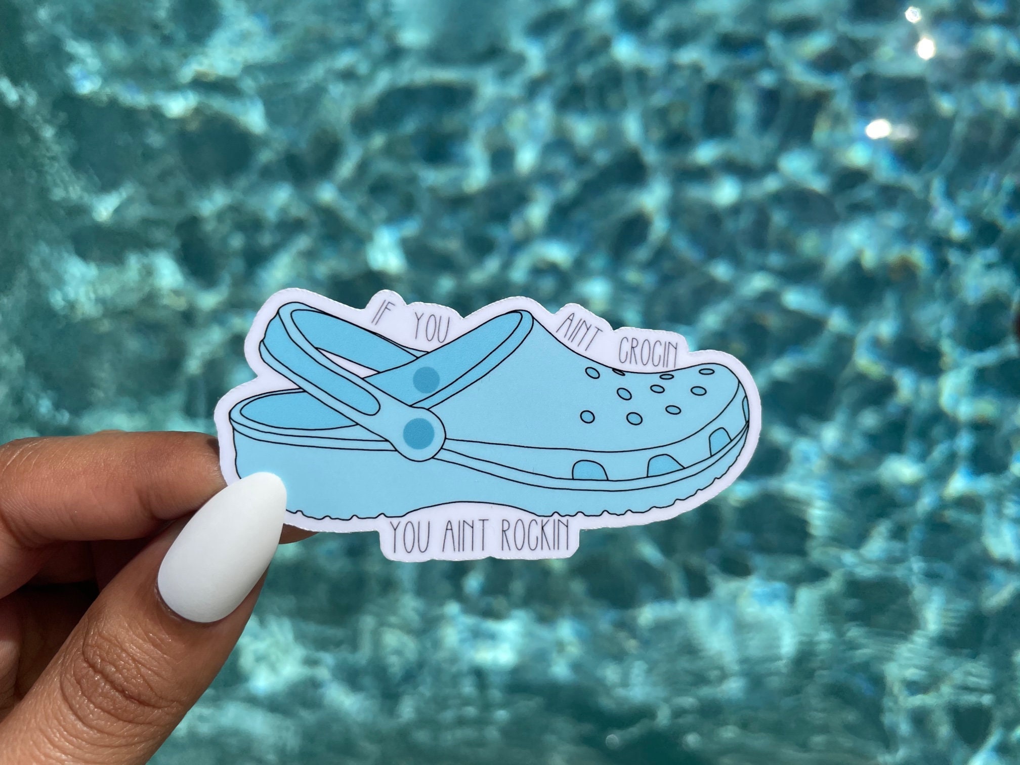 Crocs Themed Stickers Pack Jibbitz Decal Waterproof | Etsy