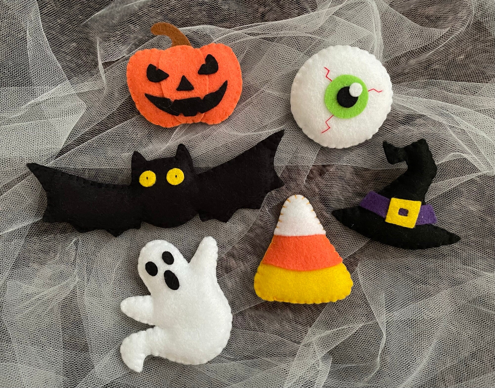 Halloween Magnets, Halloween Fridge Décor, Halloween Gift Set, Felt ...
