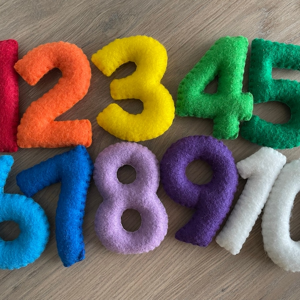 Felt Numbers - Etsy