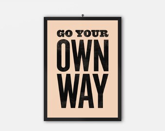 Fleetwood Mac Go Your Own Way Art Print Galley Wall Poster - Etsy UK