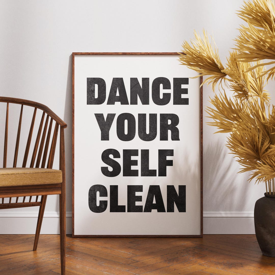 LCD Soundsystem Art Print - Dance Yourself Clean Lyrics Poster - - Etsy