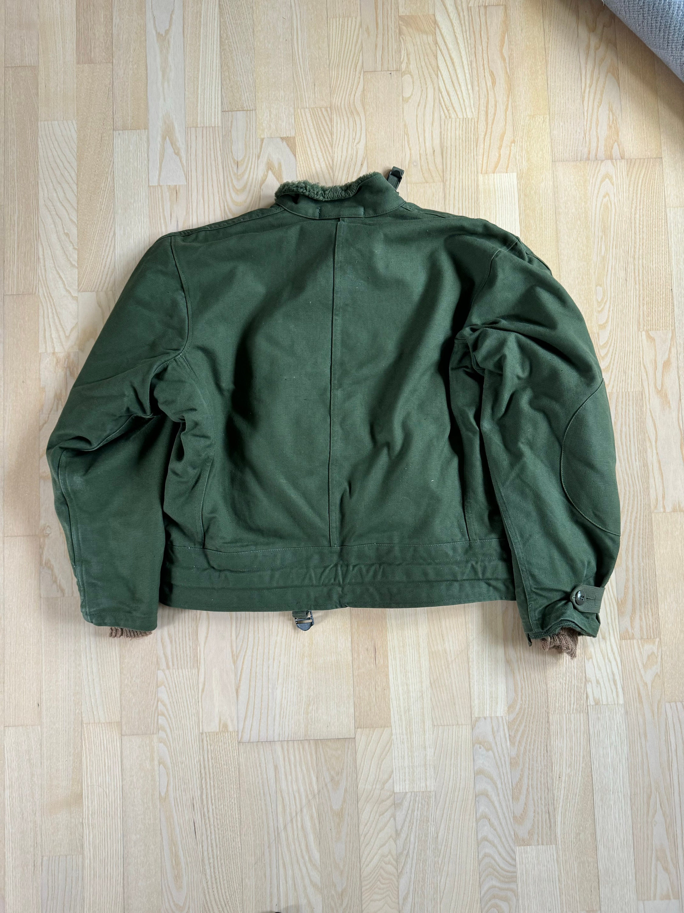 Rare Genuine Vintage Swedish Army Military Motorcycle Jacket Deadstock ...