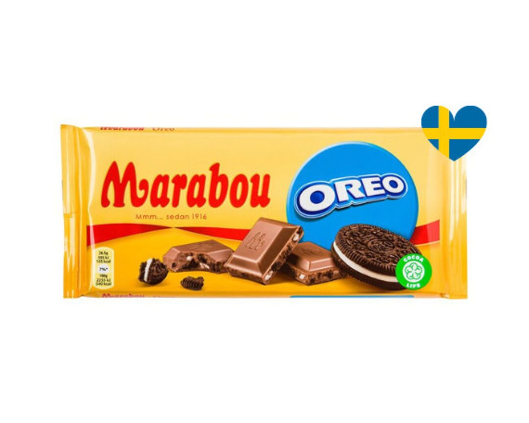 Marabou Oreo Milk Chocolate 200g 7.05 Oz, Swedish Gift, Swedish Candy ...
