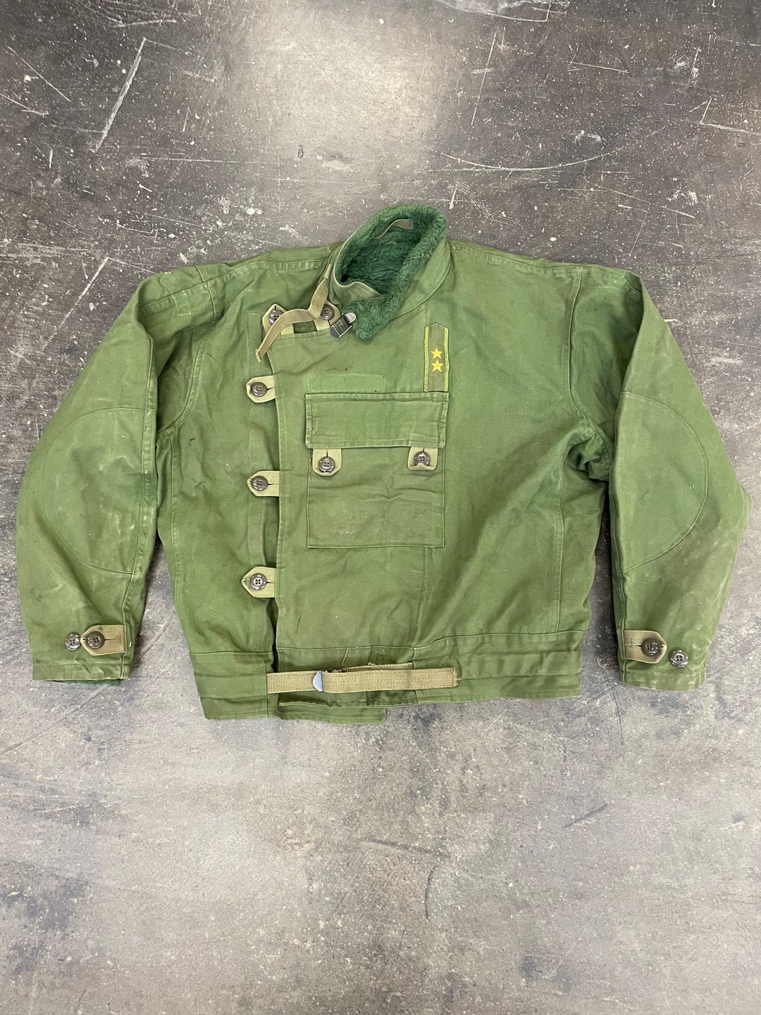 Rare Genuine Vintage Swedish Army Military Motorcycle Jacket C56 XL-XXL ...
