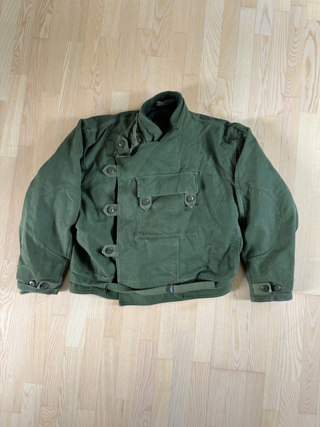 Rare Genuine Vintage Swedish Army Military Motorcycle Jacket C54/XL - Etsy