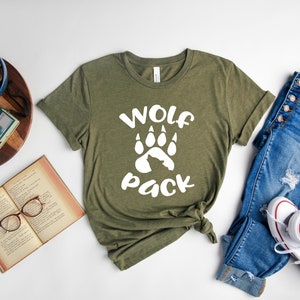 Wolf Pack Shirt Wolf Shirt Wolf Pack T-shirt Family | Etsy