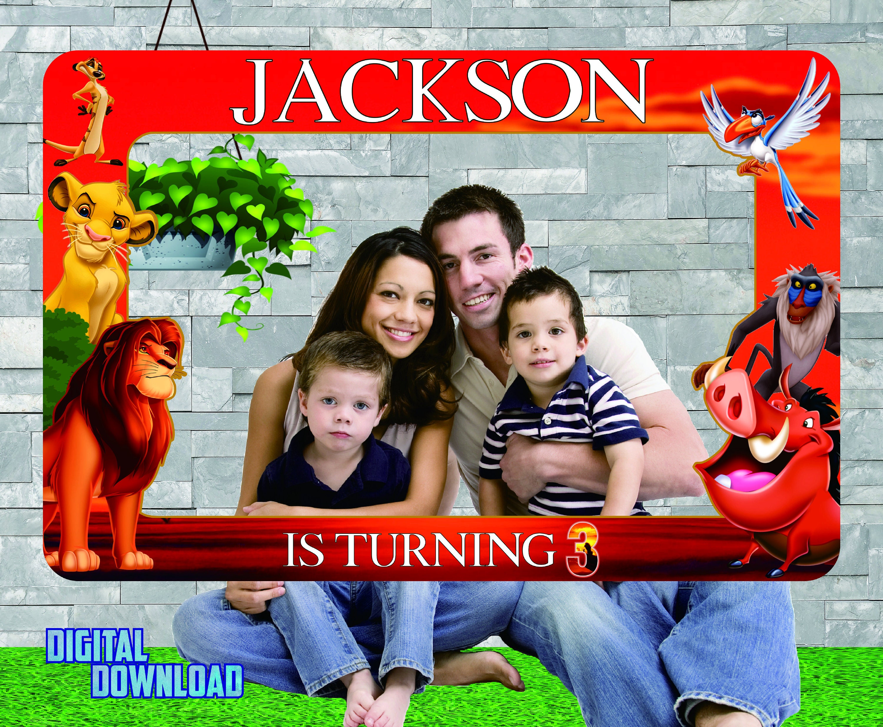 Lion King Photo Booth, Lion King Birthday Party, Lion King Printable ...