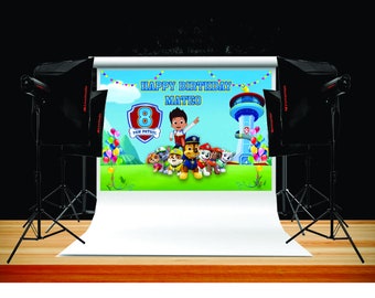 Paw Patrol Backdrop - Etsy