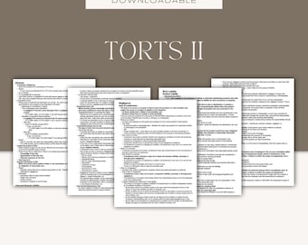 Torts Outline 1L Law School Notes Law School Outline Tort Law Bar Exam ...