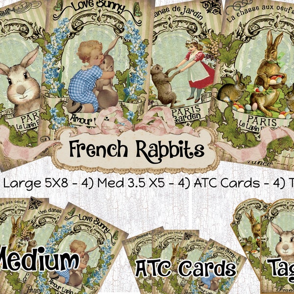 French Rabbits - Etsy