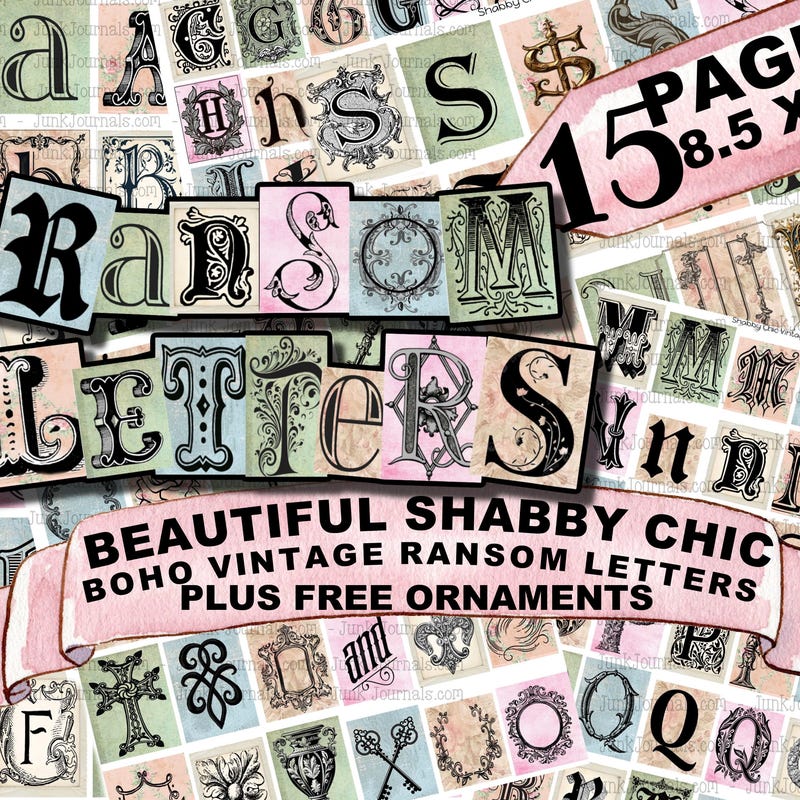 Shabby Chic Letters - Etsy