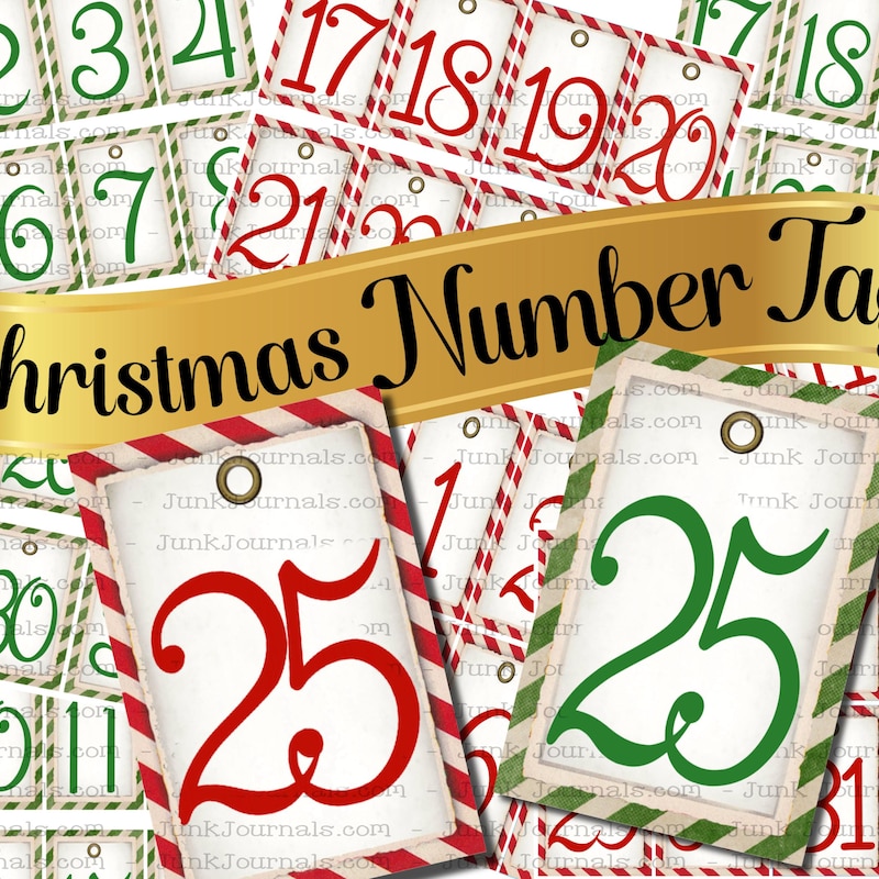 Number Tags - Etsy
