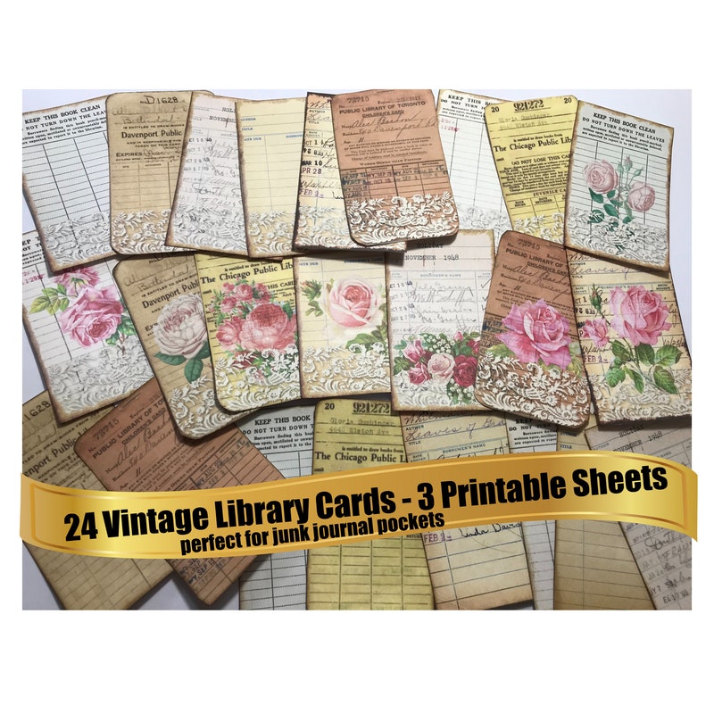 Library Card Catalog - Etsy