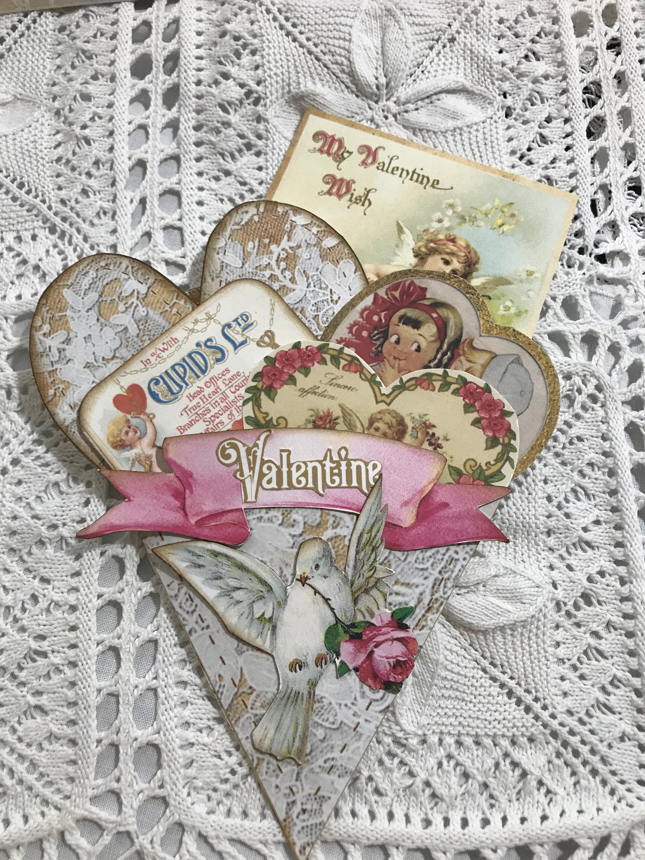LOADED VALENTINE HEART Pocket Cards With Envelopes, Postcards, Greeting ...