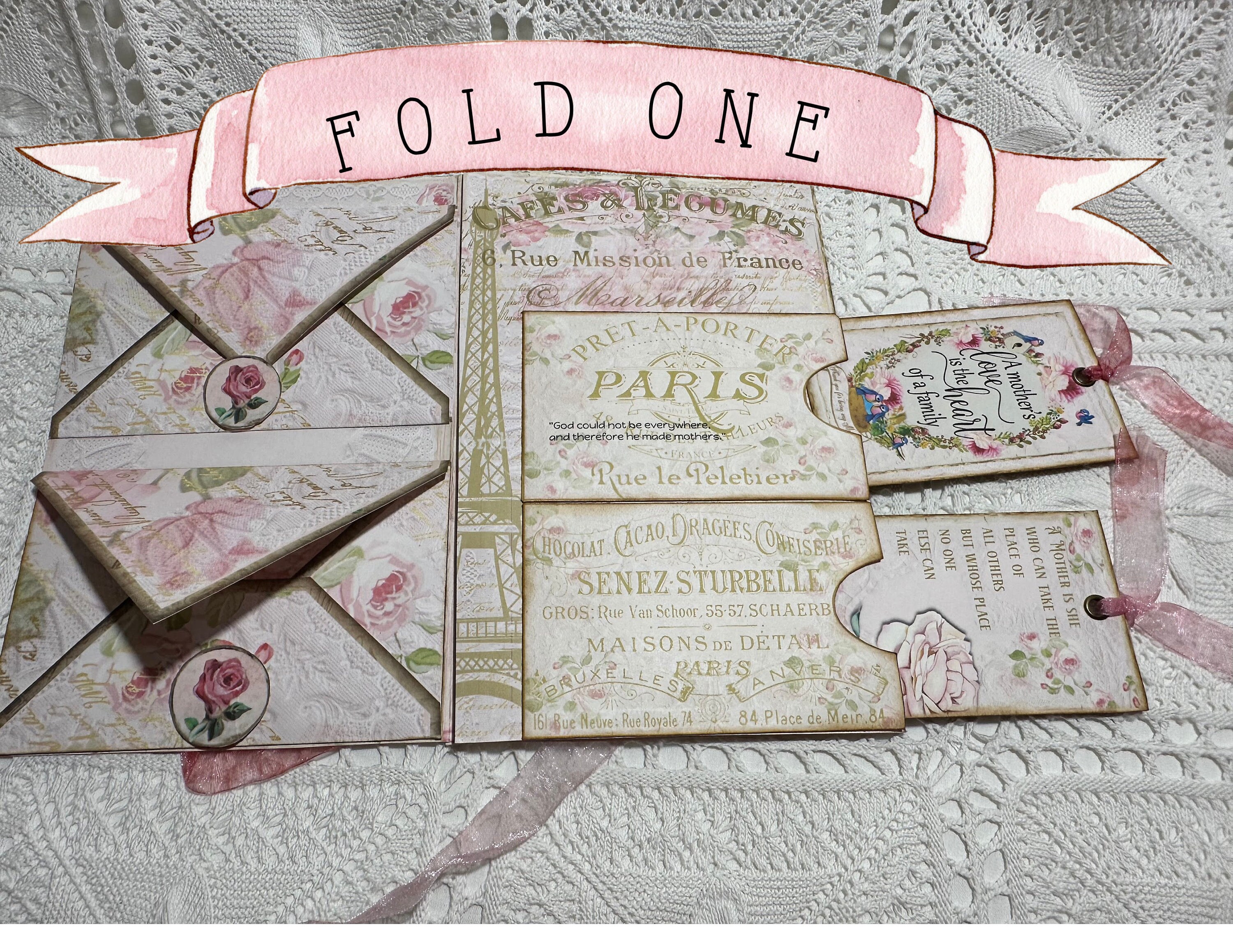 BEST MOTHER FOLIO Junk Journal Trifold Loaded With Goodies for - Etsy