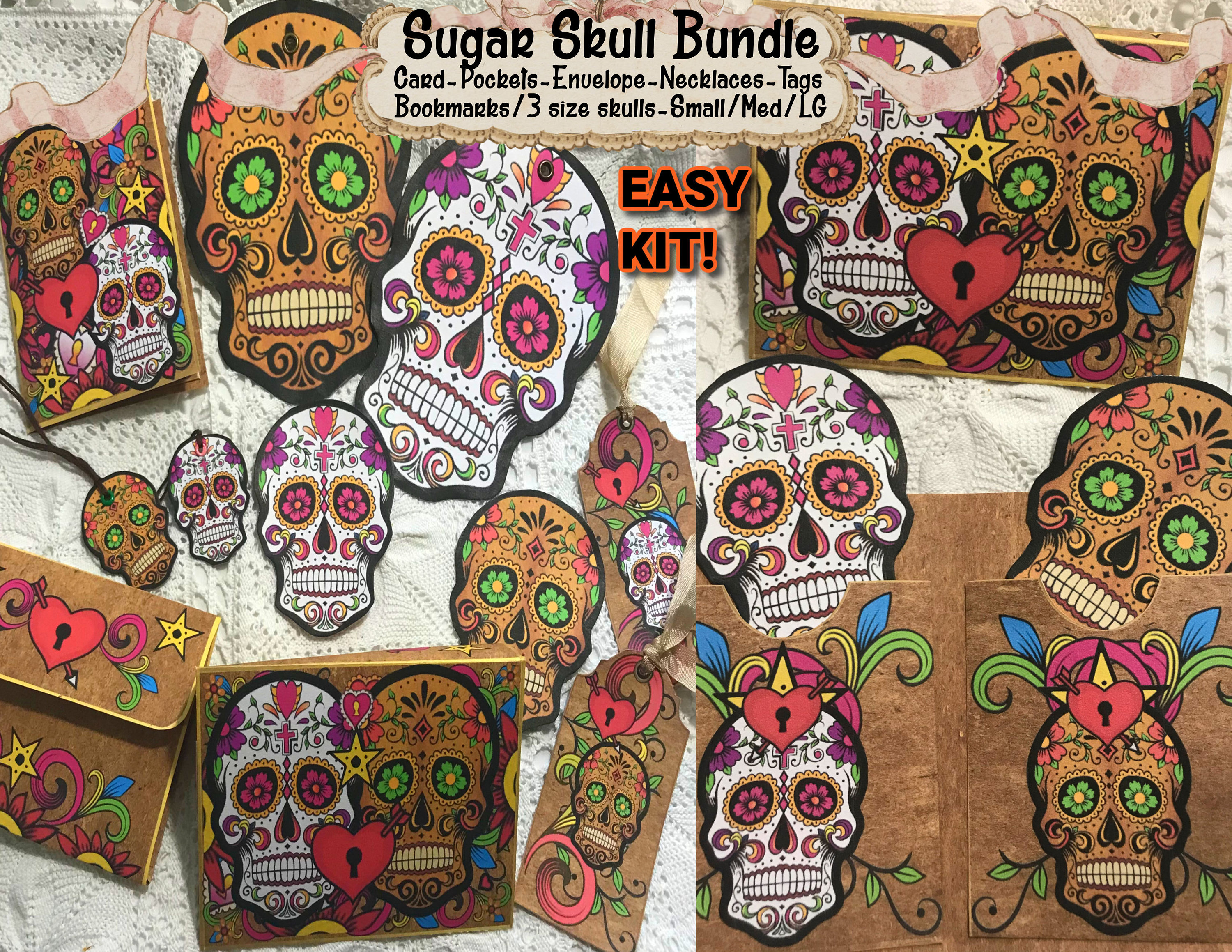 Laugh Now Cry Later Sugar Skulls