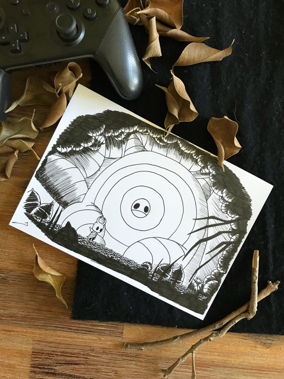 Hollow Knight A5 Print Bardoon - Etsy España