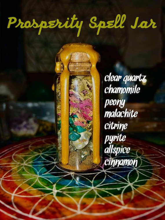 Good Luck/Prosperity Spell Jar | Etsy Good Luck/Prosperity Spell Jar | Etsy