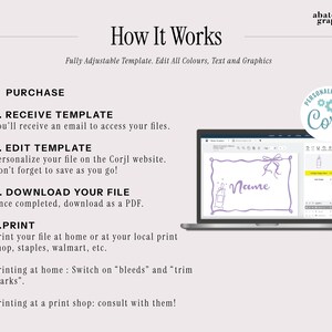 Custom Name Tags, Digital Download, Wedding Favour Gifts, Dinner Party ...