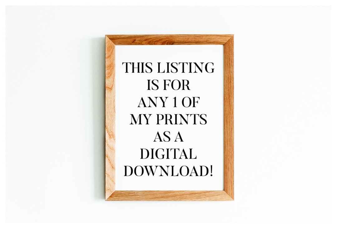 DIGITAL DOWNLOAD - Any One of My Art Prints - Etsy