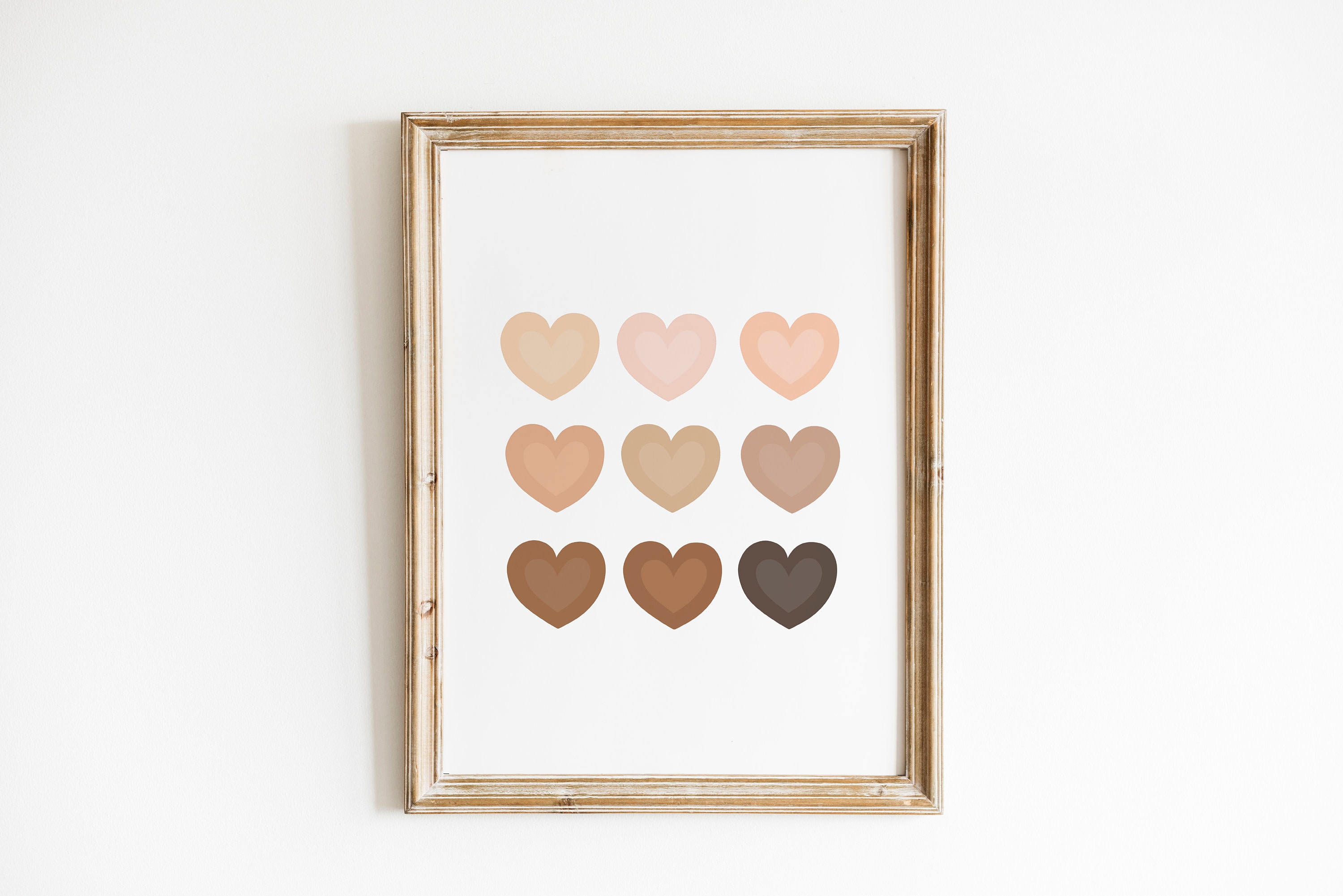 Retro Heart Print, Psychedelic Heart Wall Art, Trendy 60s 70s Wall Art ...
