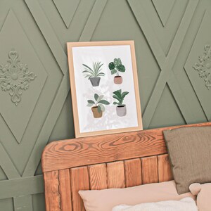 House Plants Art Print, House Plant, Plant Lady. Plant Poster Print ...