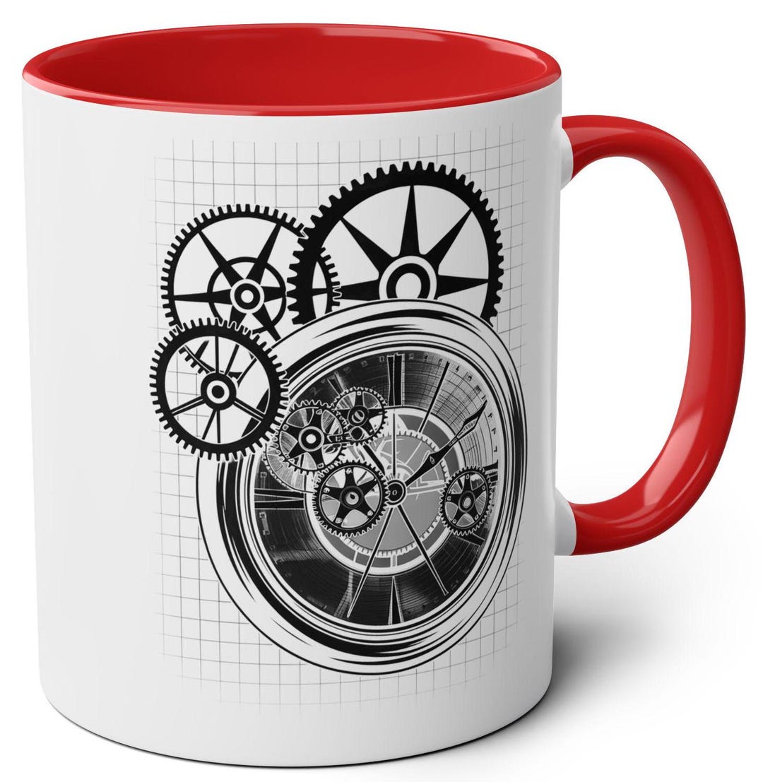 Steampunk Powered Two-tone Mug, Show Your Love of All Thing Steampunk ...