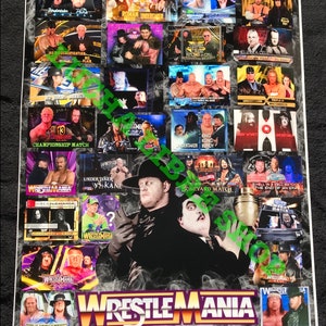 WWE UNDERTAKER WRESTLEMANIA Old School Version 16”X20” Poster - Etsy