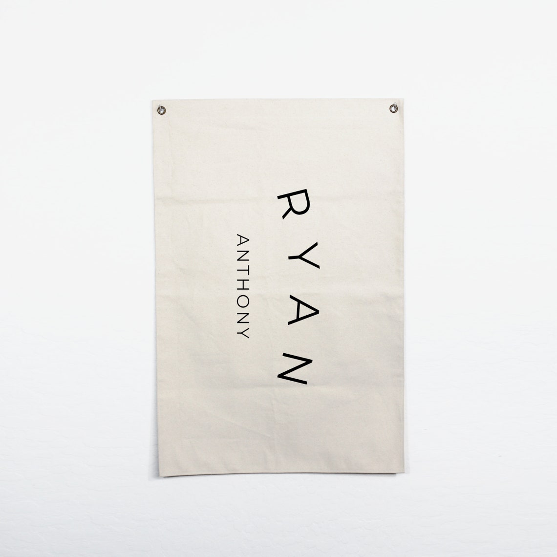 Canvas Flag Banner Custom Name Sign Nursery Wall Hanging | Etsy