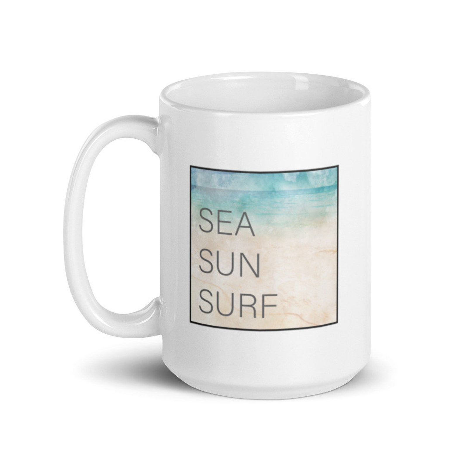Sea Surf Sand Mug Beach Mug Surfing Gift Vacation Mug - Etsy