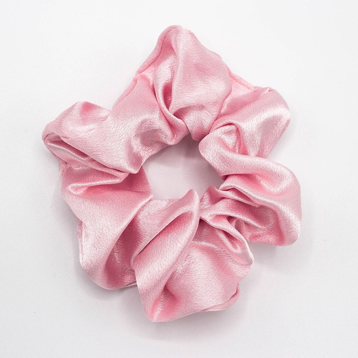 MARGARET PINK SCRUNCHIE Cute Scrunchie Silky Scrunchie Hair Tie Elastic ...