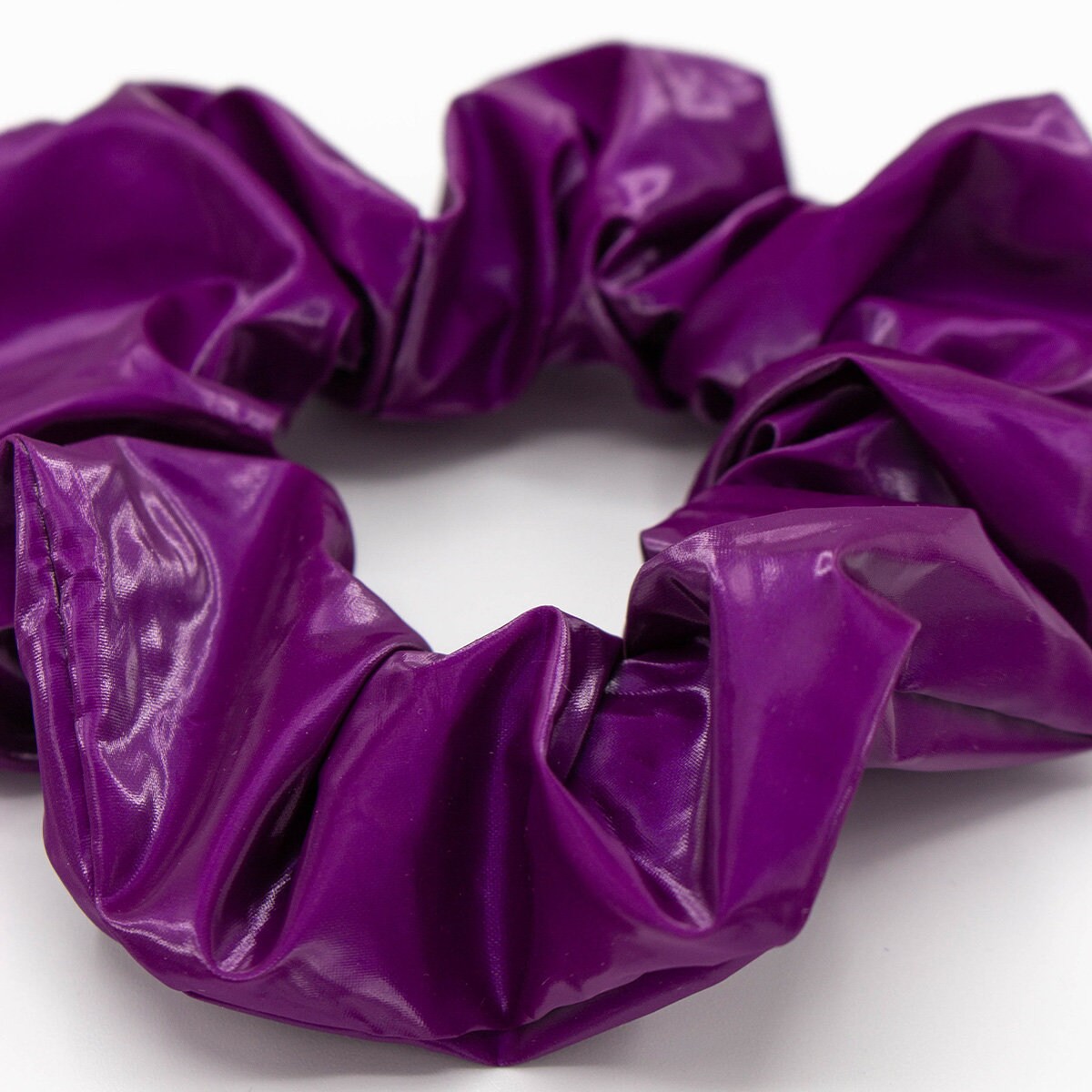 PURPLE SCRUNCHIE Pu Scrunchie Hair Tie Elastic Band Cute Scrunchie ...