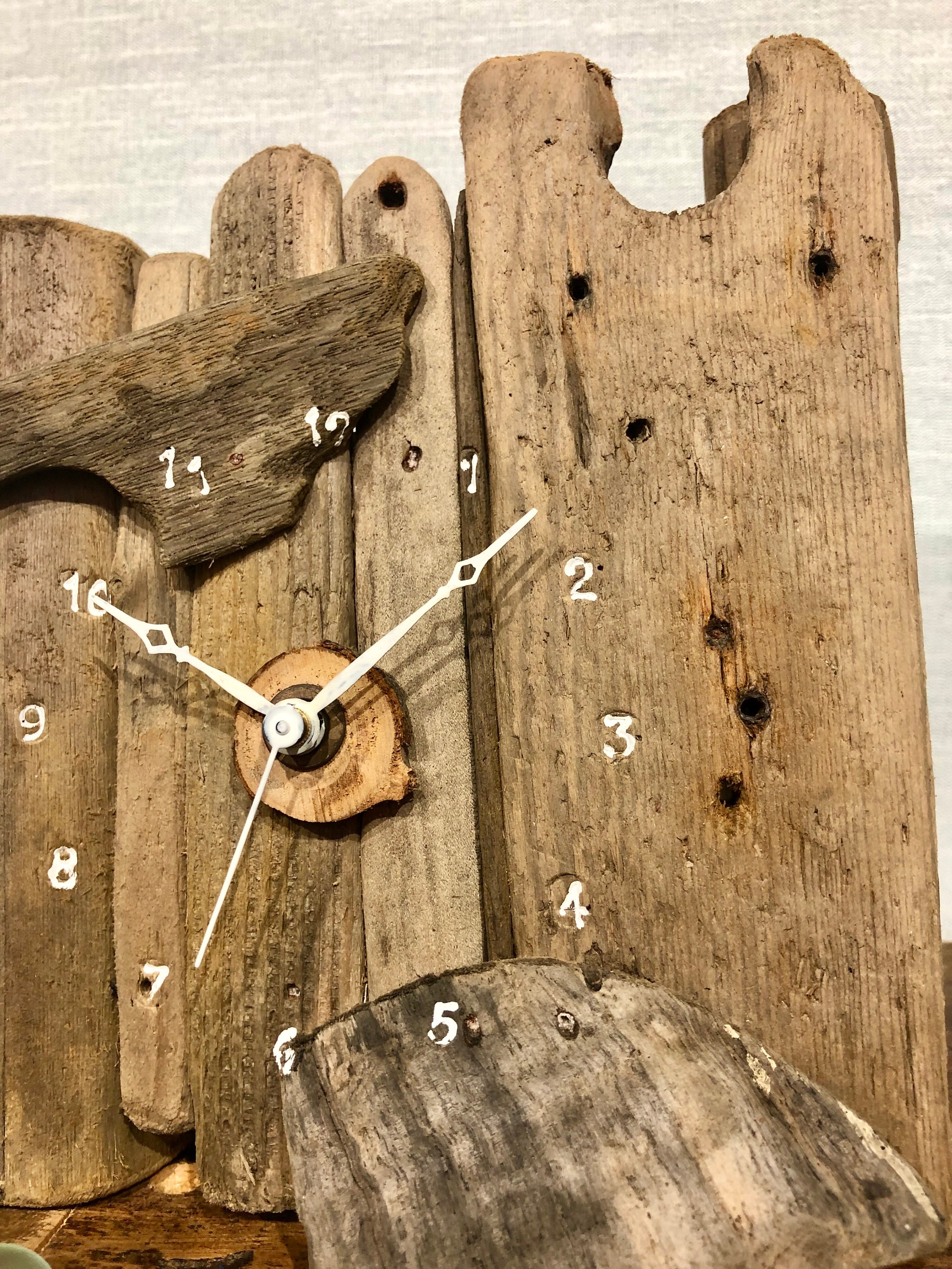 Driftwood Clock Recycled Reclaimed Wood Driftwood - Etsy