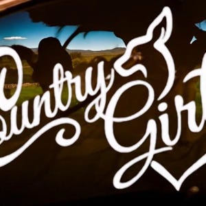 Country Girl Car Decal - Etsy