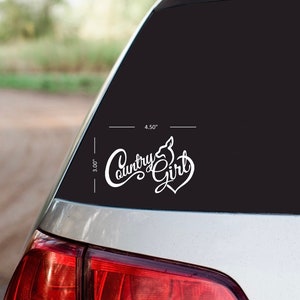 Country Girl Car Decal - Etsy