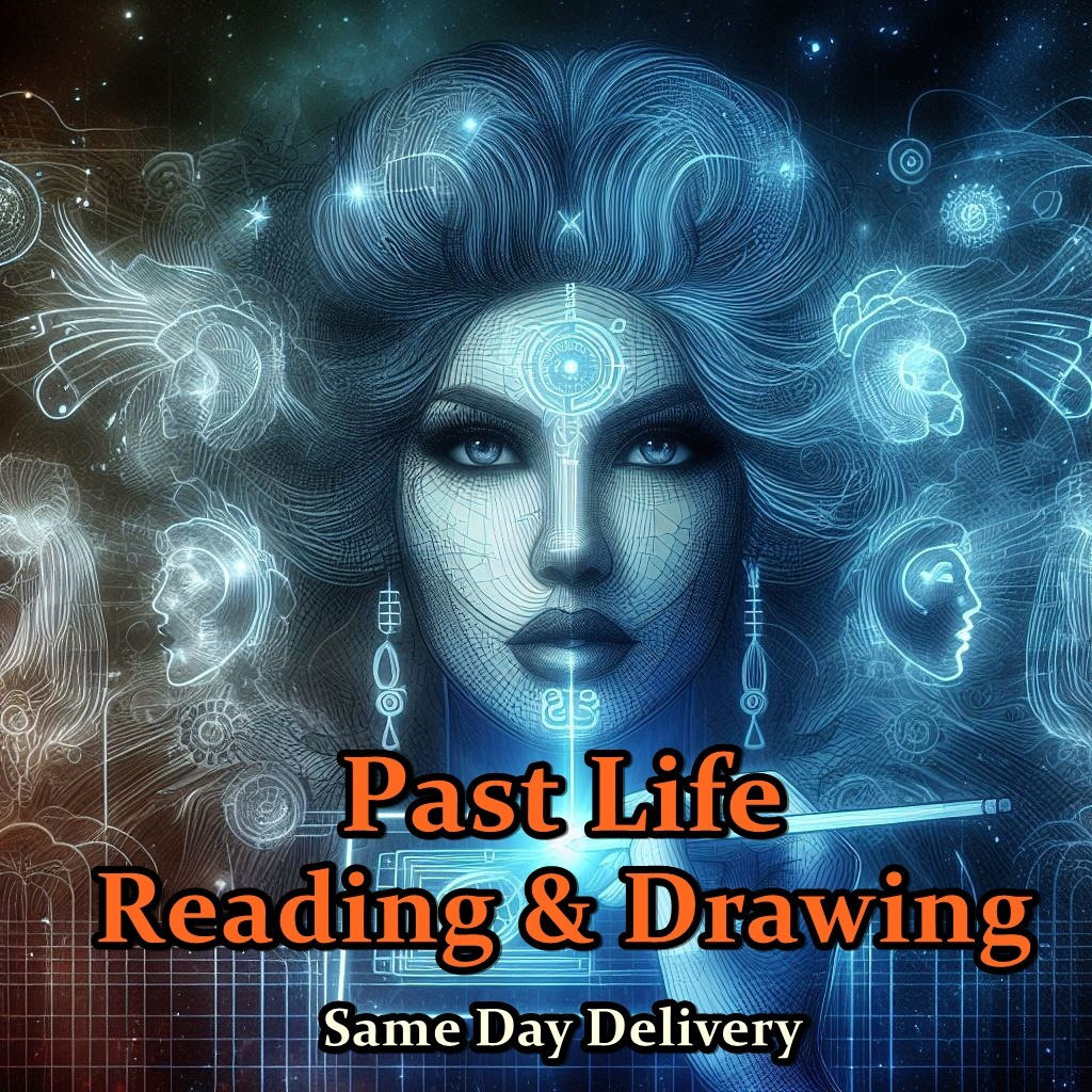 Past Life Portrait and Regression Virtual Energy Reading Only 12H - Etsy