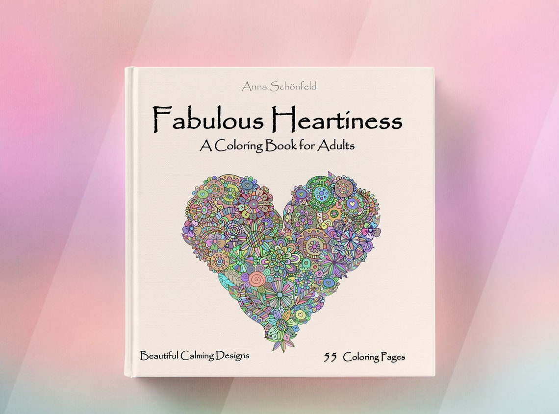 Fabulous Heartiness Coloring Book for Adults Love Themes - Etsy
