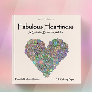 Fabulous Heartiness Coloring Book for Adults Love Themes - Etsy