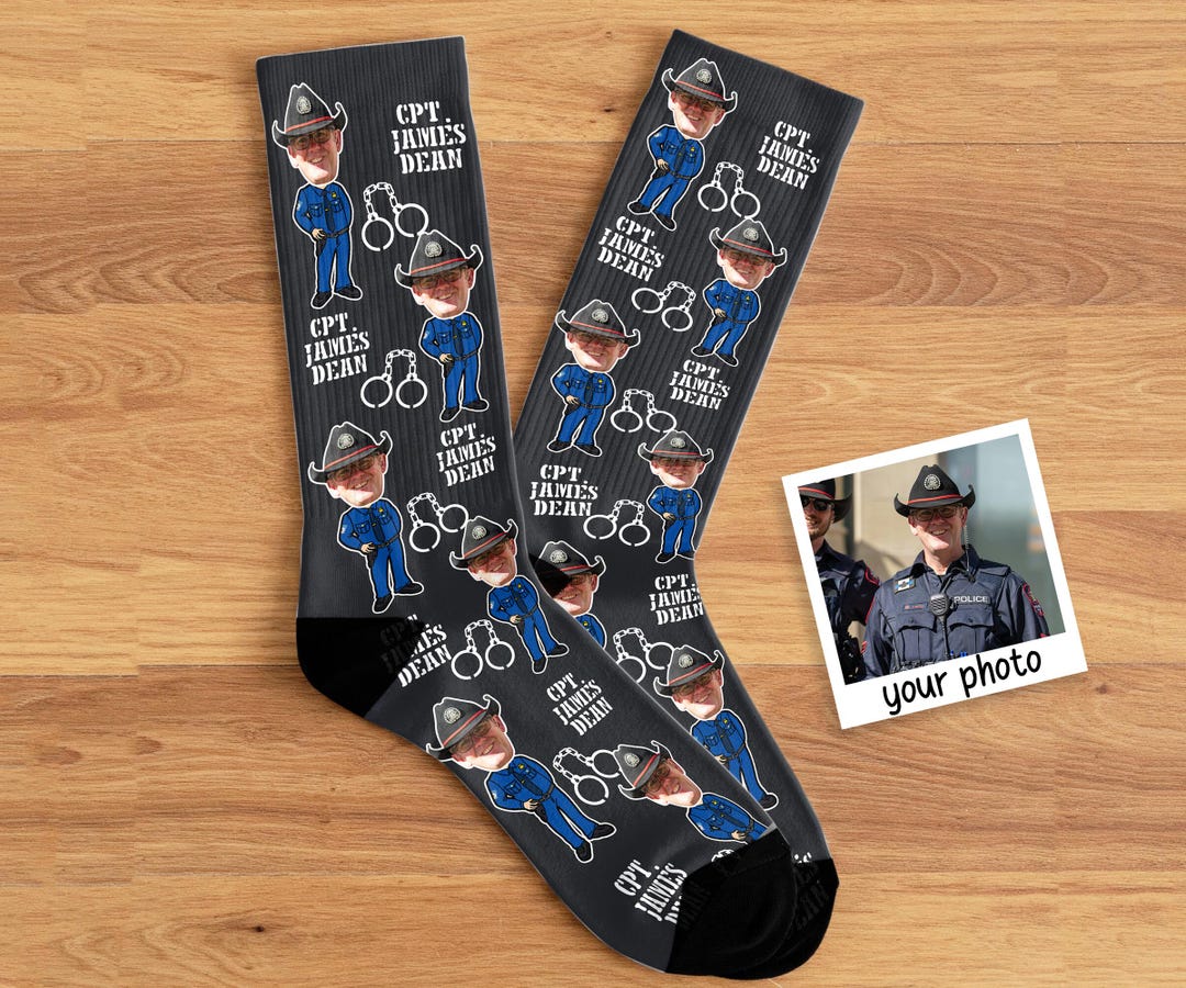 Personalized Police Officer Socks - Custom Law Enforcement Gift ...
