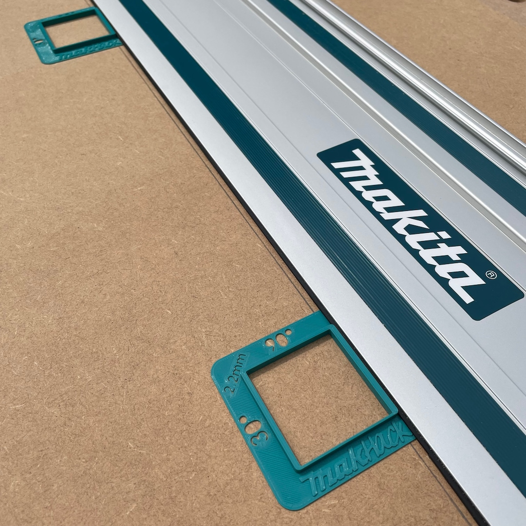 Makhack Track Saw Waste Side Cutting Jig Multi Angle (pair) All Kerf ...