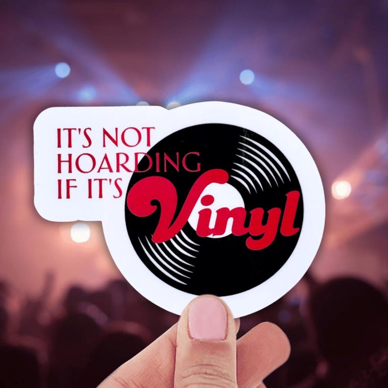 Funny Vinyl Record Sticker: It's Not Hoarding - Waterproof Decal - Etsy