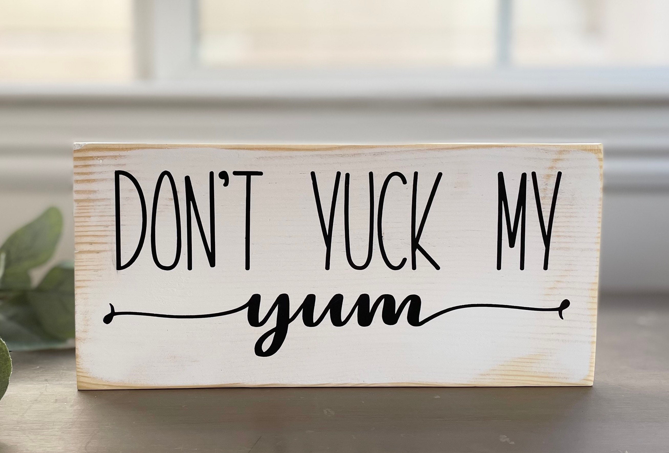 Yum wood kitchen sign Wall Décor Home Décor etna.com.pe