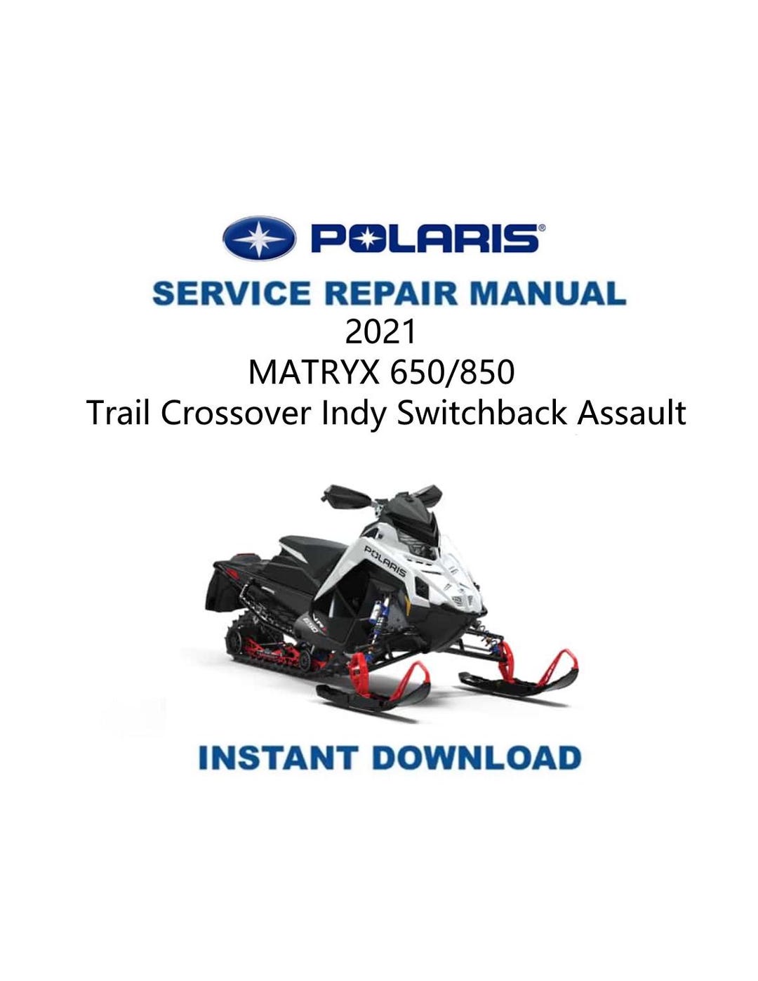 Polaris MATRYX 650 850 Service Manual | 2021-2023 Snowmobile Repair ...