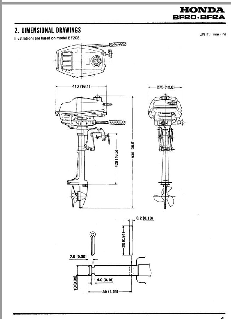 Honda BF2A Service Manual | Outboard Repair Guide | Instant Digital ...