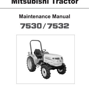 Cub Cadet 7530 7532 Service Manual Immediate Download - Etsy