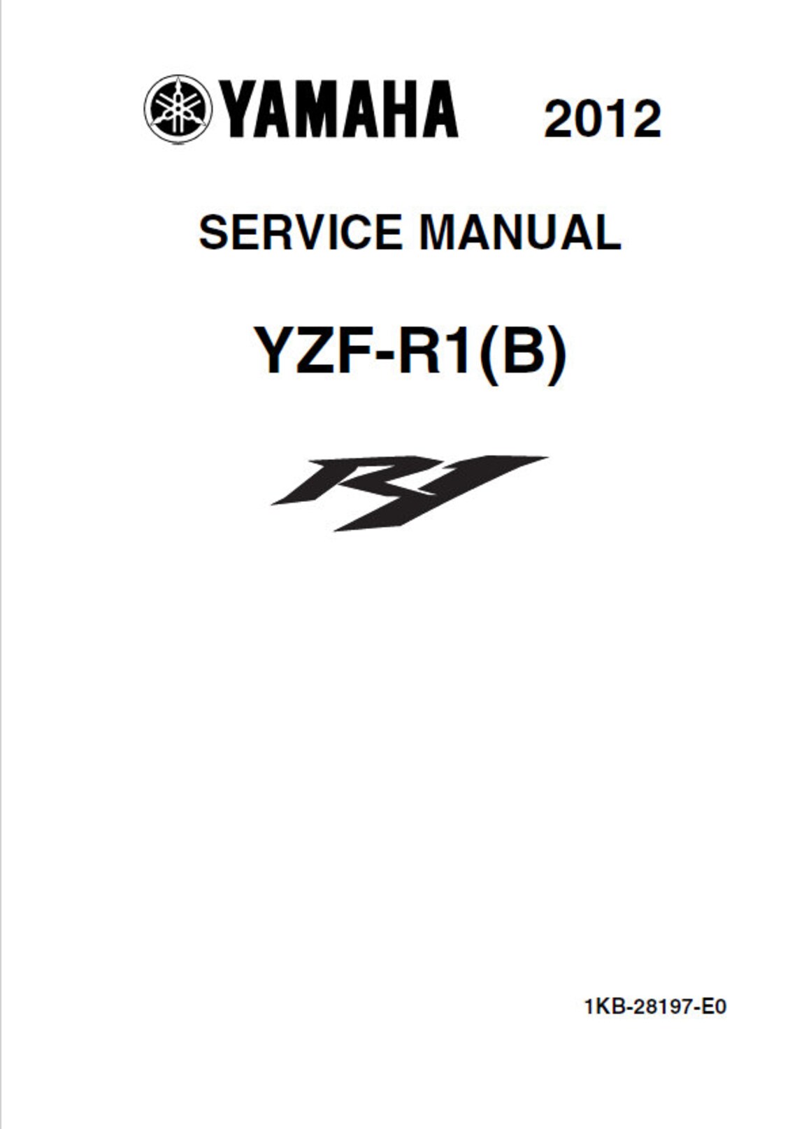 Yamaha YZF-R1 Service Manual | 2012-2014 | R1 | Immediate Download - Etsy
