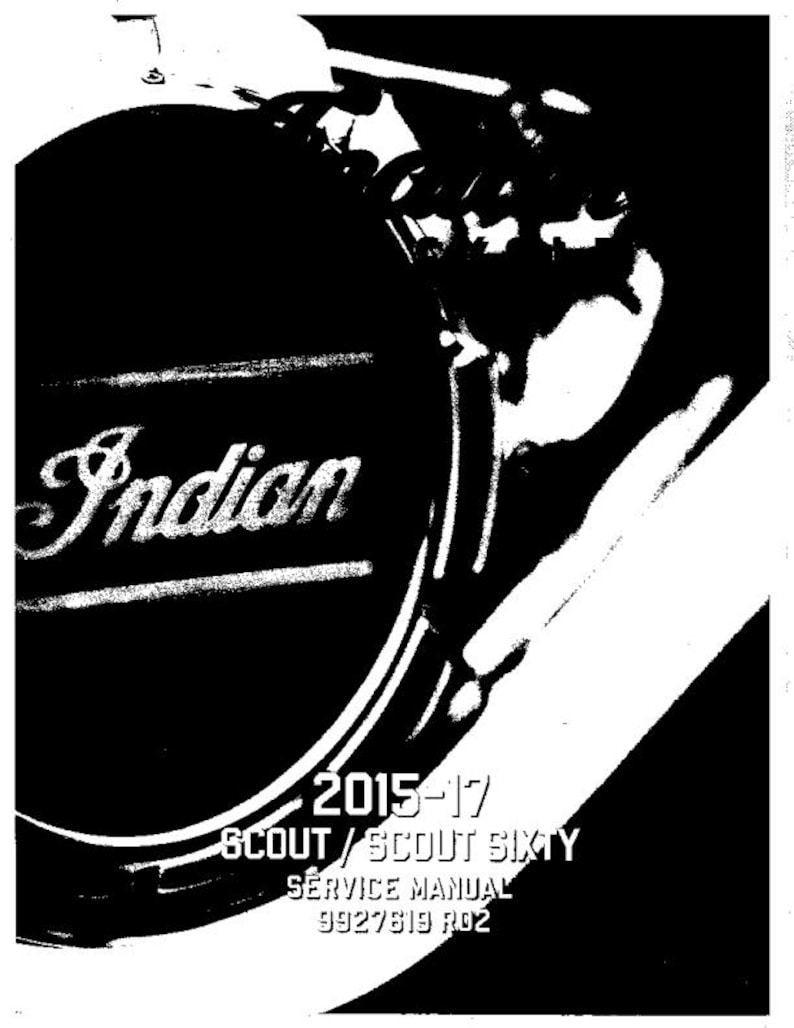 Indian Scout Service Manual | Scout Sixty | 2015-2024 Motorcycle Repair ...